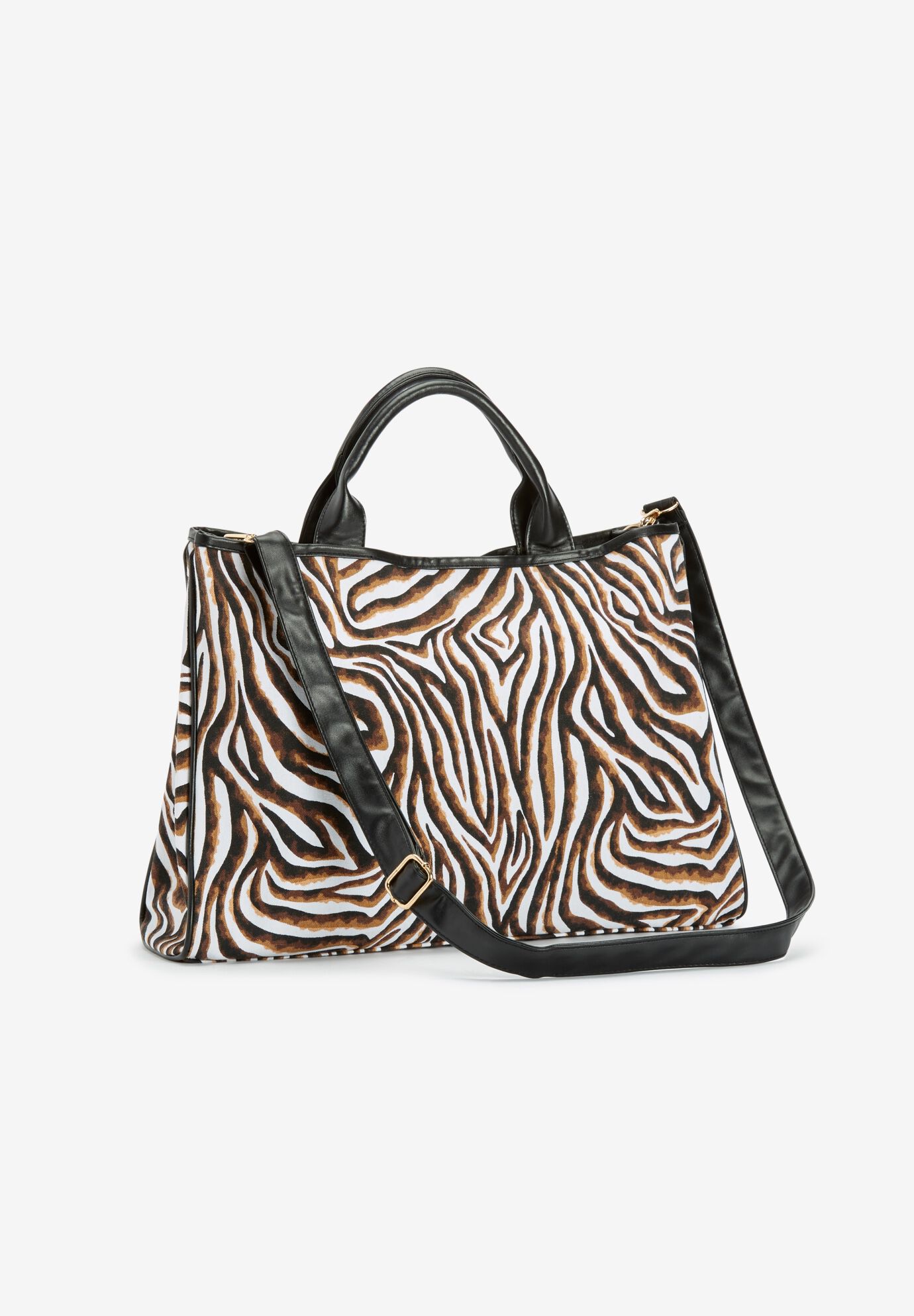 Zebra Canvas Tote Bag | June And Vie
