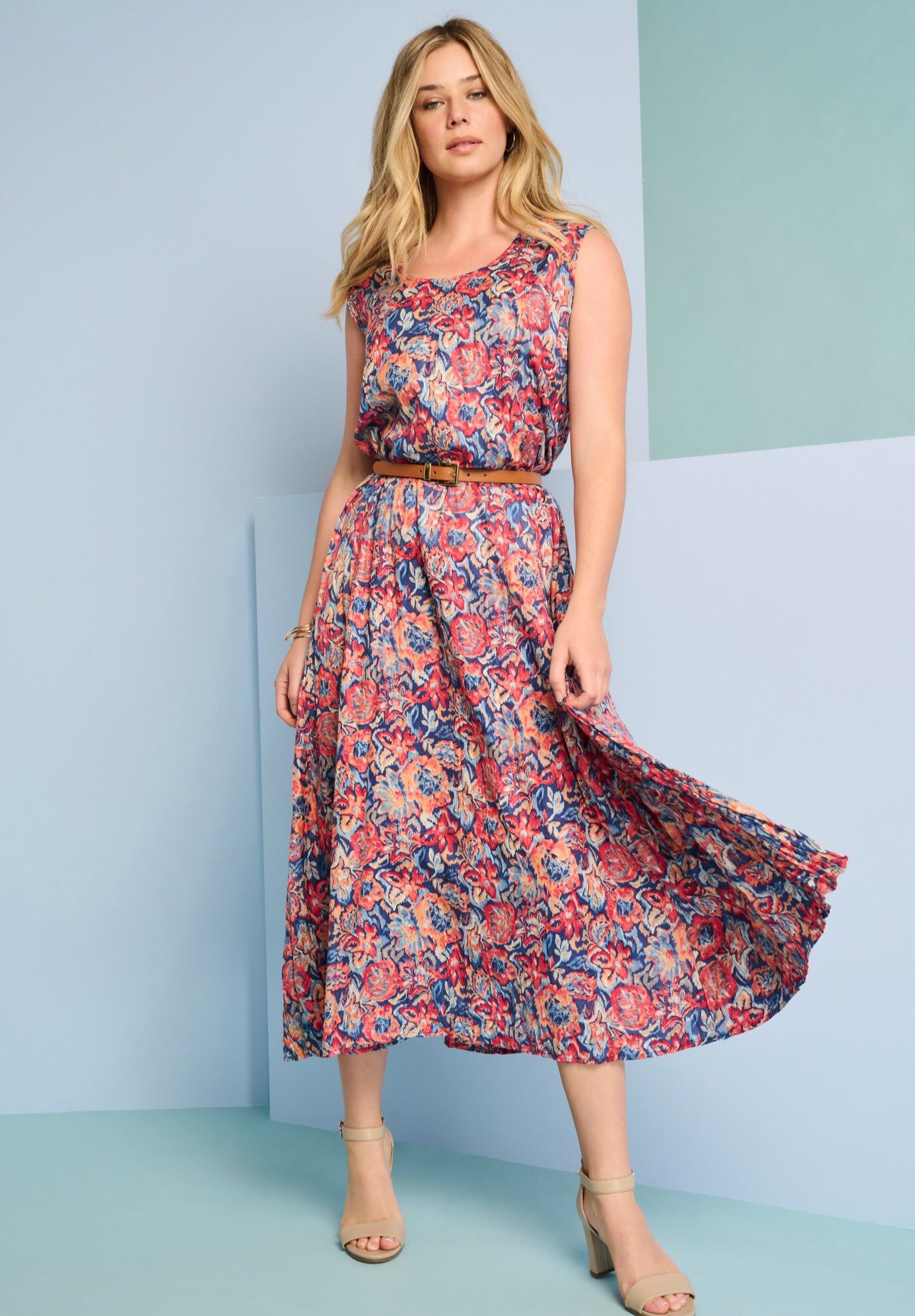Lace-Paneled Acid Wash Dress | June And Vie